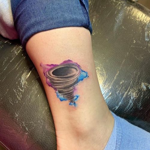 40 Realistic Tattoos of Tornadoes with Meaning – Fashion Enzyme